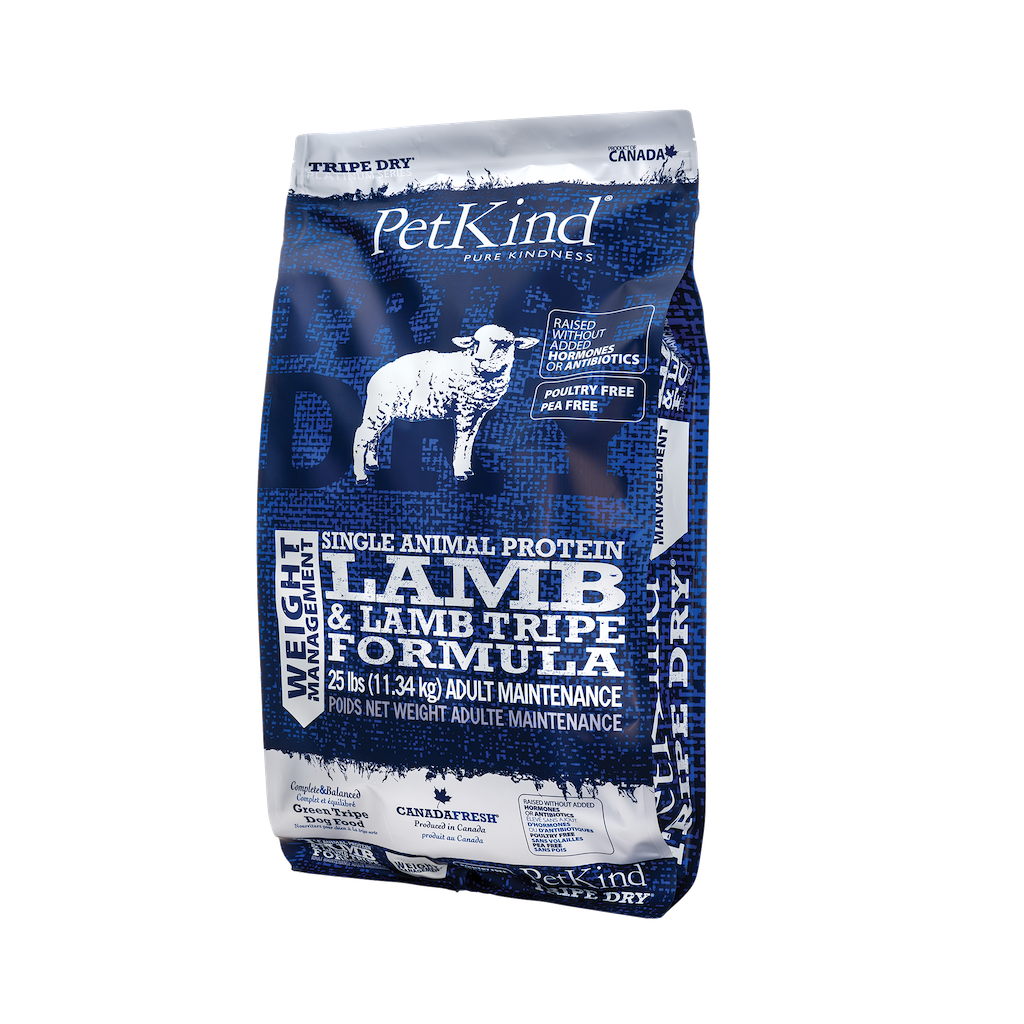 PetKind Tripe Dry Single Protein Lamb Weight Management – Brookside Barkery & Bath