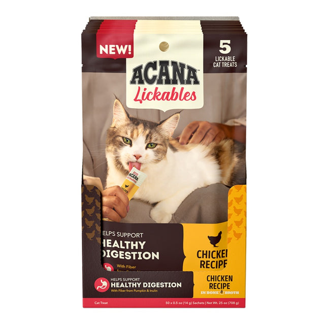 Acana Cat Lickables Healthy Digestion Chicken 5 Pack 2.5oz – Brookside ...