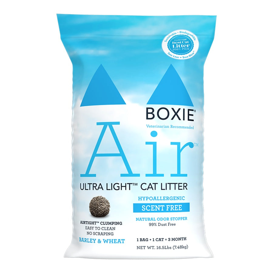 Boxiecat Air Unscented Lightweight Litter - 16.5lb – Brookside Barkery ...