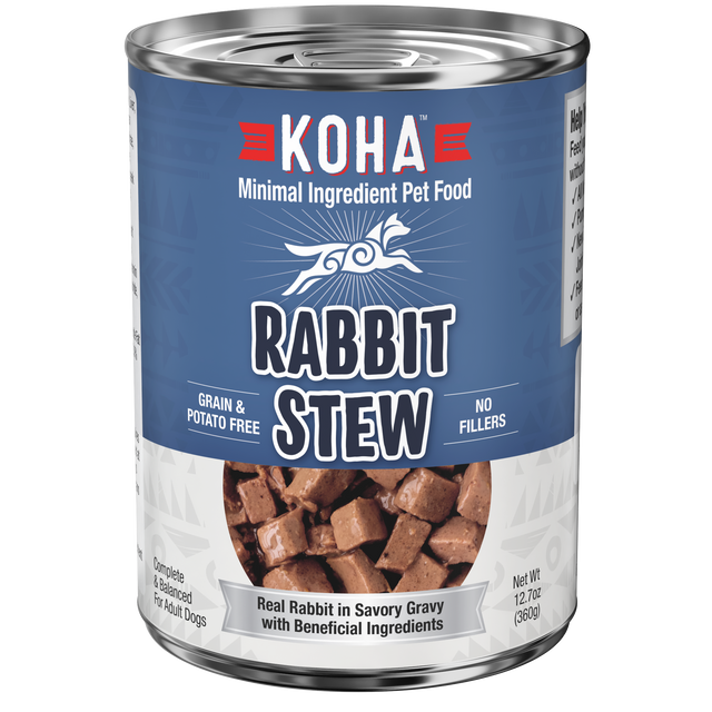 Koha Rabbit Stew Wet Dog Food 12.7oz – Brookside Barkery & Bath