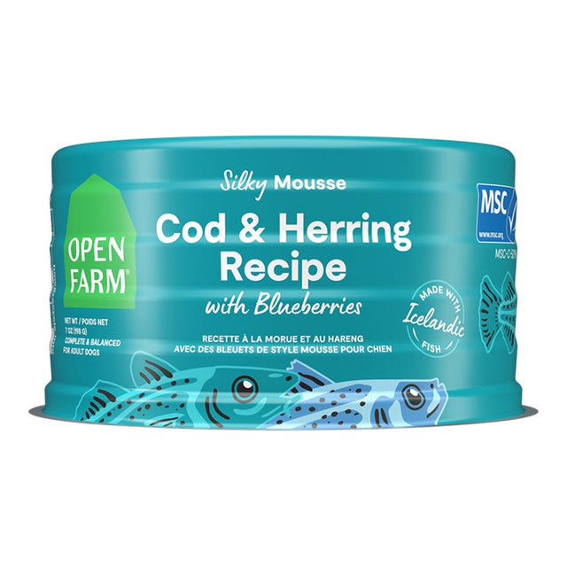 Open Farm Silky Mousse Grain-Free Cod & Herring with Blueberries Wet D ...