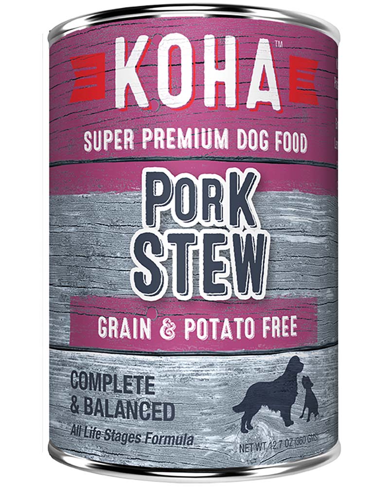 Koha Pork Stew Wet Dog Food 12.7oz – Brookside Barkery & Bath